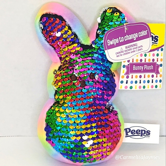 peep | Toys | Sequin Peep Rainbow Sequin Bunny Peep Reversible From ...